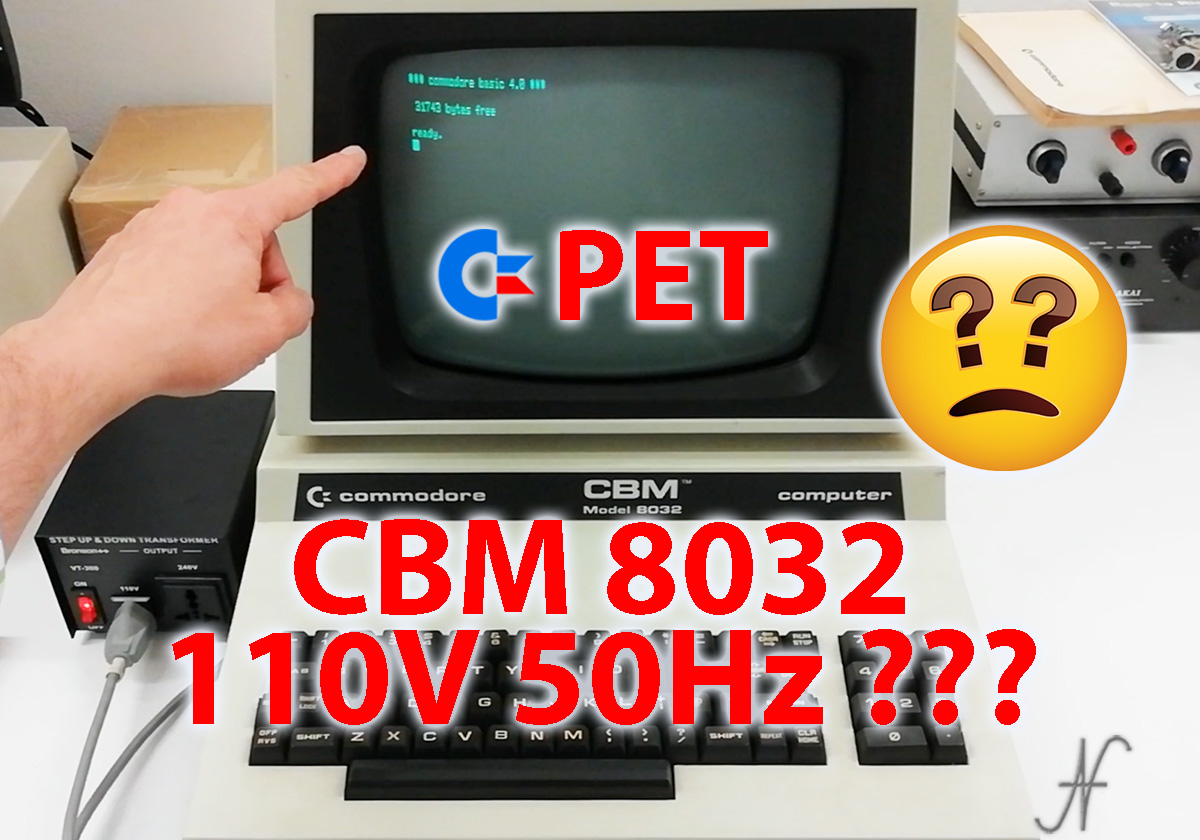 Commodore PET, CBM 8032 test - Amedeo Valoroso