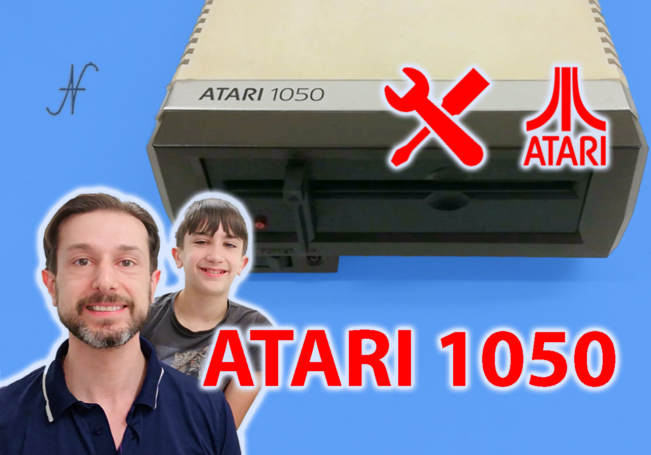 Atari 1050 floppy disk drive: power supply repair and test!