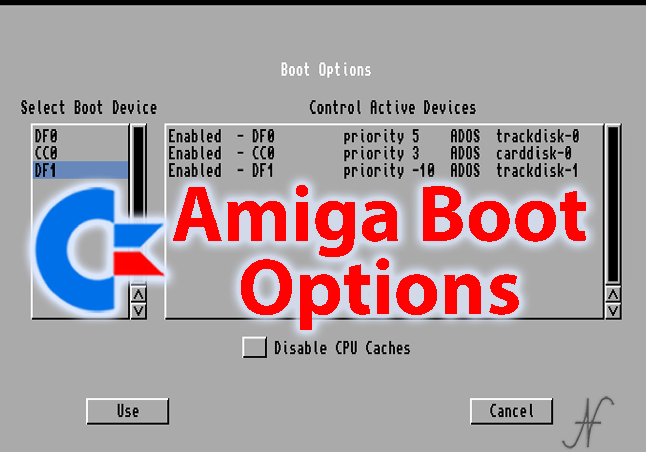 Boot the Commodore Amiga from the external drive - Amedeo Valoroso
