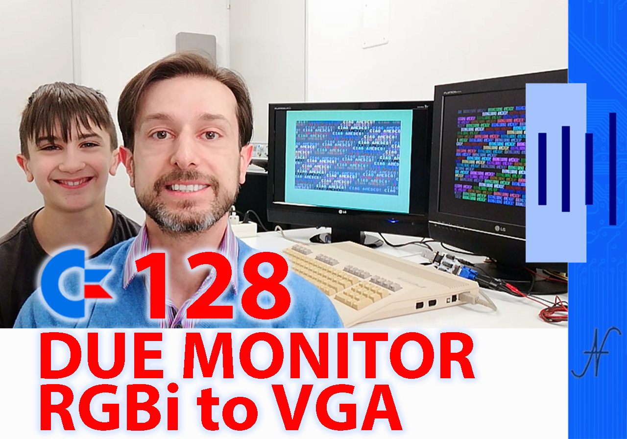 Collegare due monitor al Commodore 128 - Amedeo Valoroso