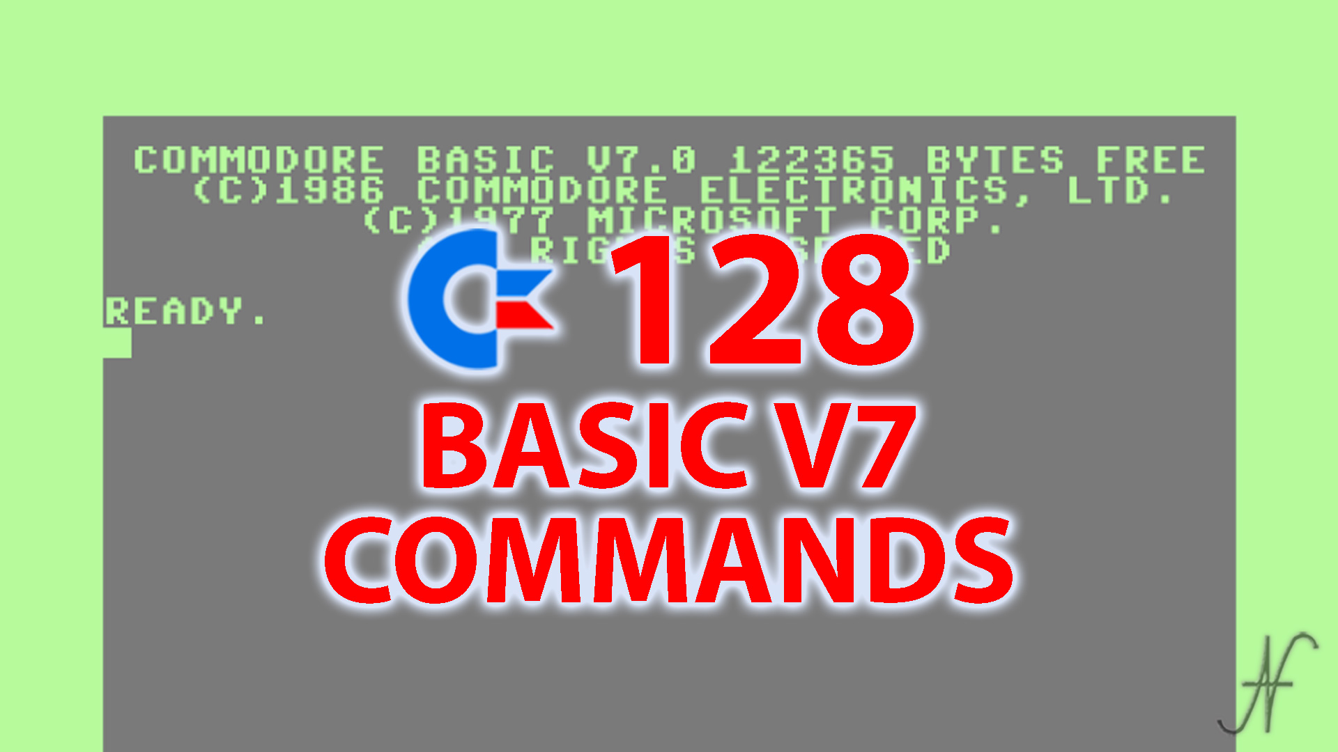 Commodore 128 Basic V7 command list - Amedeo Valoroso