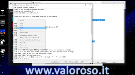 Commodore 64: drawing and moving a sprite in Basic, with SpriteMate