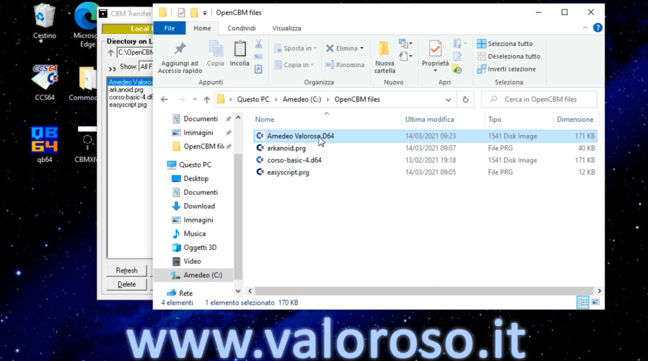 Connect the Commodore 1541 floppy disk drive to the Windows 10 PC