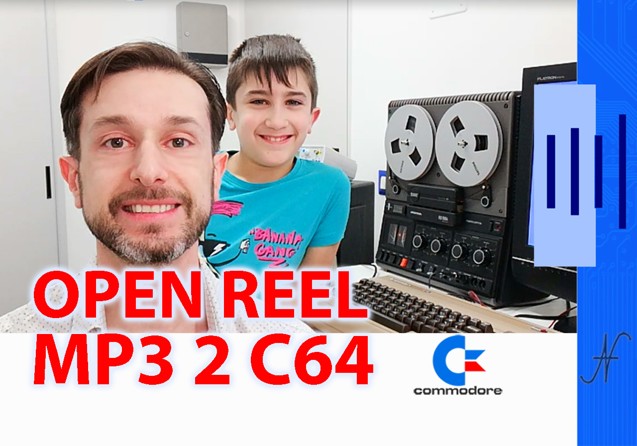 Reel recorder connected to the Commodore 64 - Amedeo Valoroso