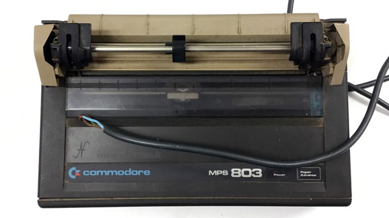 Commodore MPS 803 printer, cleaning - Amedeo Valoroso