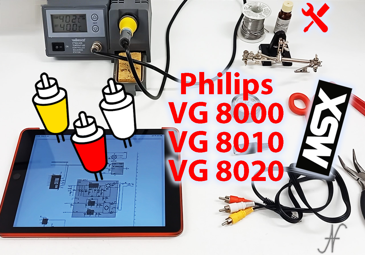 Come costruire un cavo audio/video per MSX Philips VG 8000 VG 8010 VG 8020 - Amedeo Valoroso